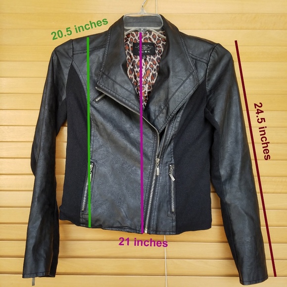 TCEC | Jackets & Coats | Tcec Vegan Leather Moto Jacket | Poshmark